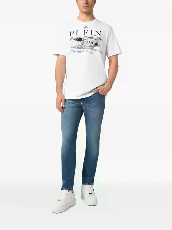 Philipp Plein Teddy Plane Crystal-embellished T-shirt