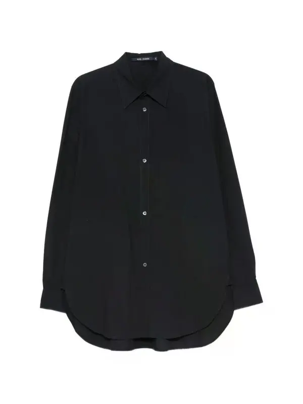 Sofie D'hoore Curved-hem Long-sleeve Shirt