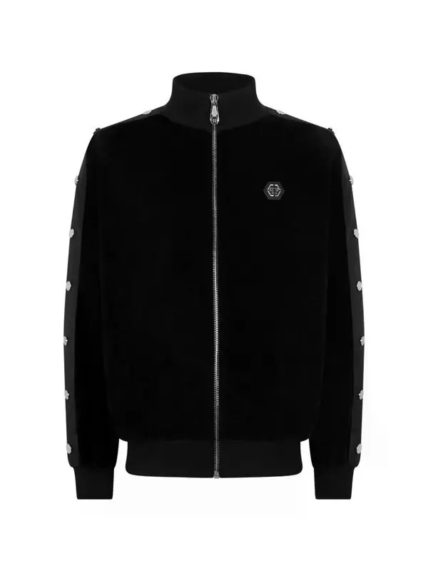Philipp Plein Chenille Button-embellished Tracksuit Jacket