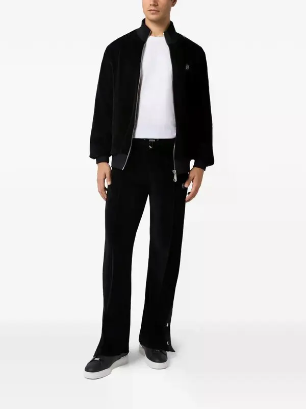 Philipp Plein Chenille Button-embellished Tracksuit Jacket