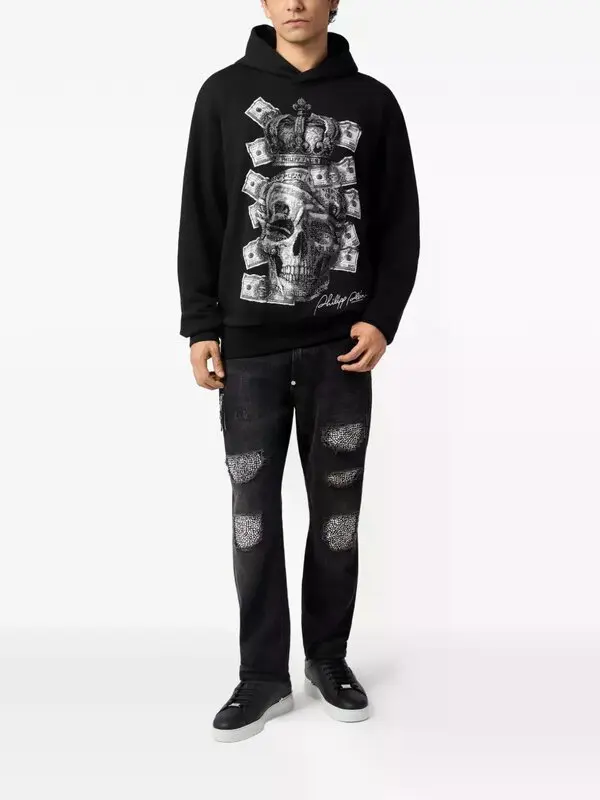 Philipp Plein Rhinestone-embellished Hoodie