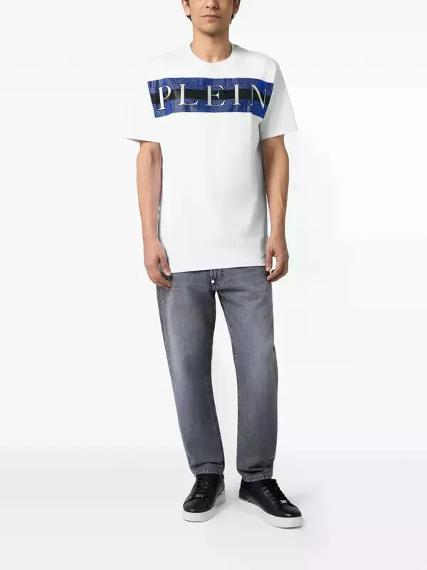 Philipp Plein Embellished Logo-print T-shirt