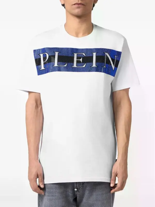 Philipp Plein Embellished Logo-print T-shirt