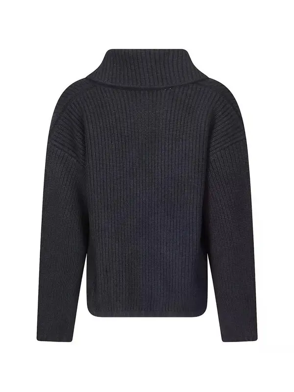 ELY ELY Bettie Ribbed-knit Zip-up Cardigan