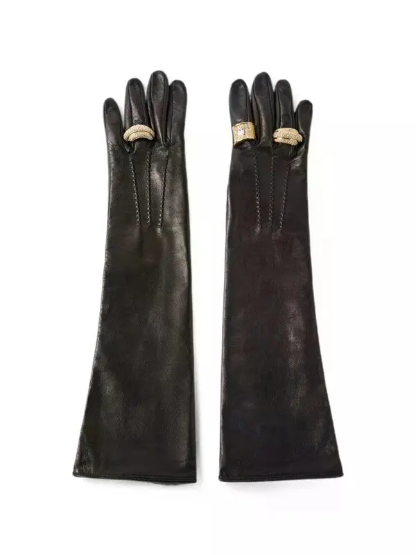 GIUSEPPE ZANOTTI Enigme Gloves - Black