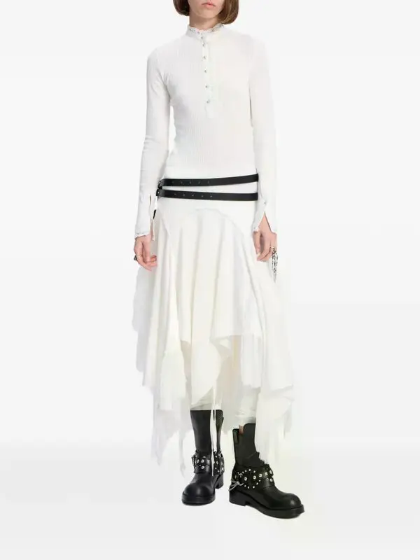 ANN DEMEULEMEESTER Tessie Serafino Ruffled Asymmetric Dress