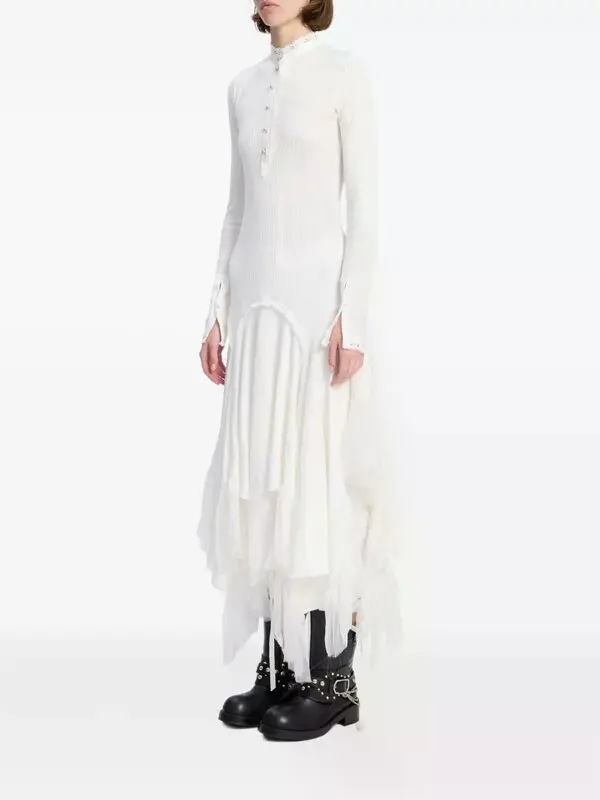 ANN DEMEULEMEESTER Tessie Serafino Ruffled Asymmetric Dress