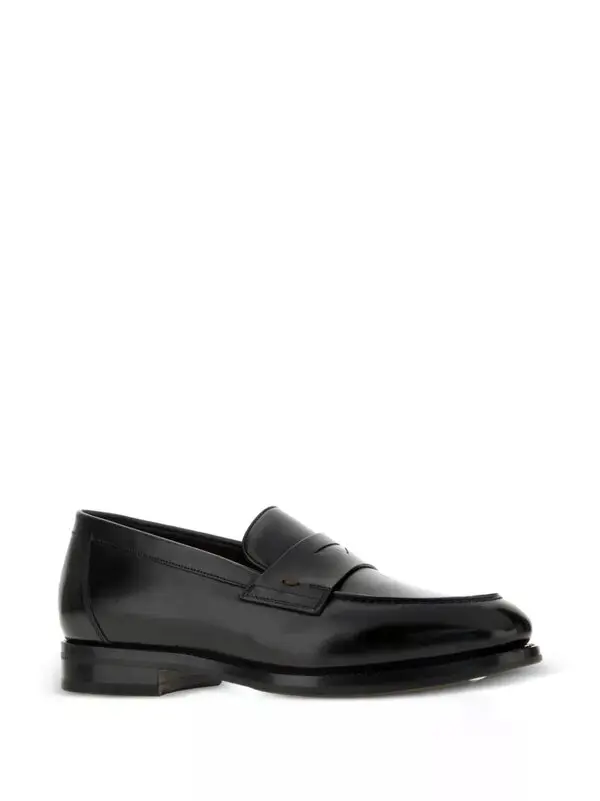 Santoni Colin Leather Loafers