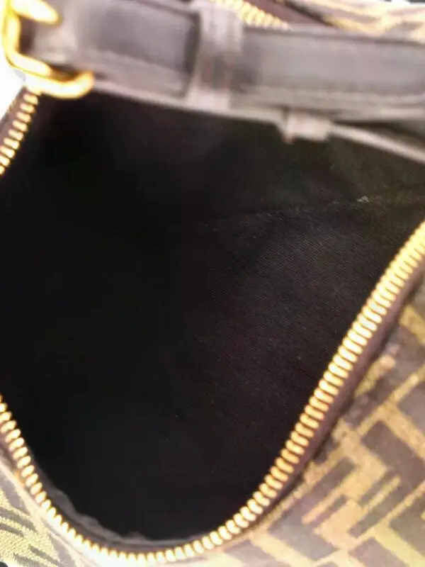Fendi Fendigraphy Bag Zucca Canvas Small Hobo Bag