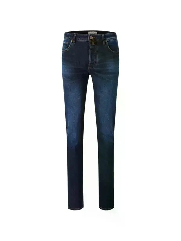Jacob Cohen Whiskered Slim-fit Jeans