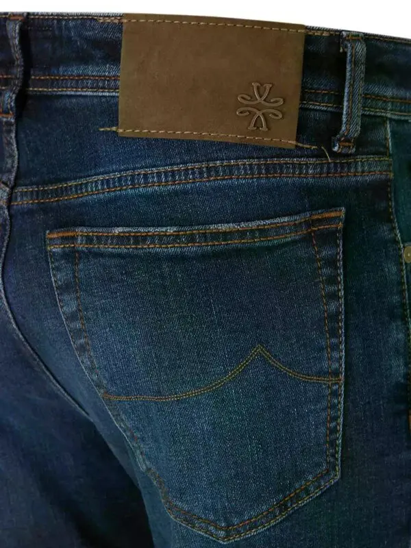 Jacob Cohen Whiskered Slim-fit Jeans
