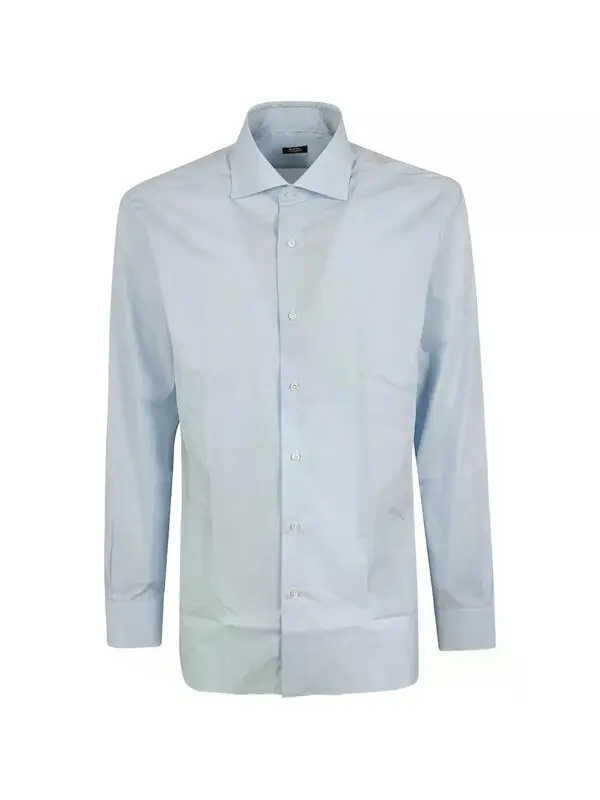BARBA NAPOLI Spread-collar Button-up Shirt