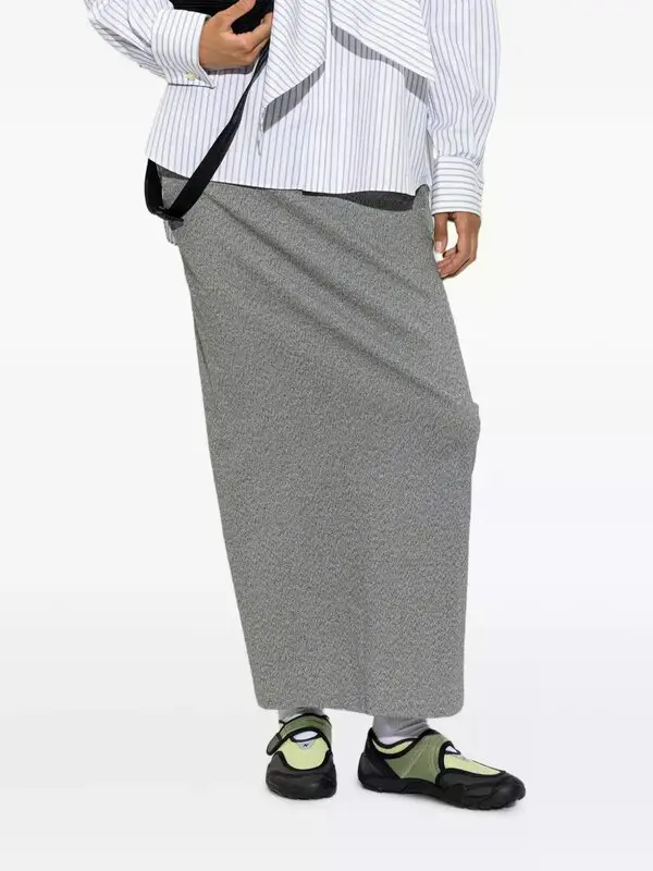 Sacai Striped Tie-neck Shirt