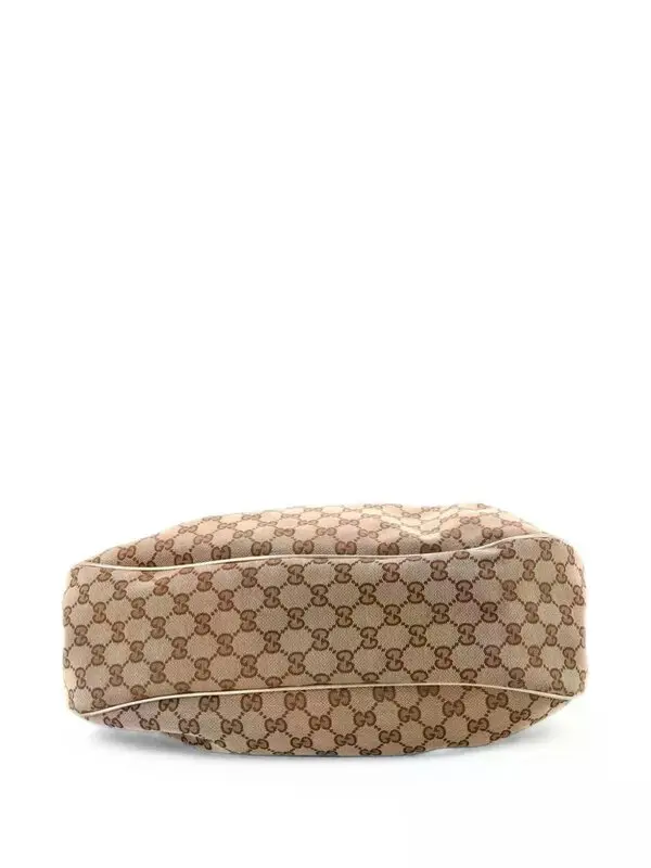 Gucci Sukey Gg Canvas Leather Medium Hobo Bag