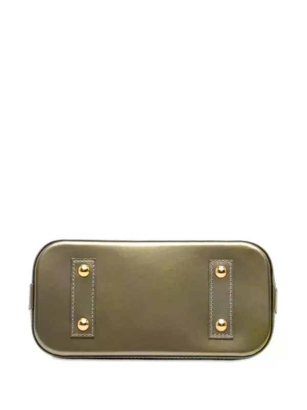 LOUIS VUITTON Monogram Vernis Alma Bb Satchel - Green