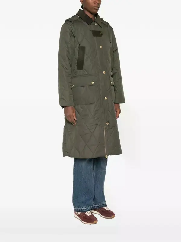 Barbour Hooded Quilted Coat