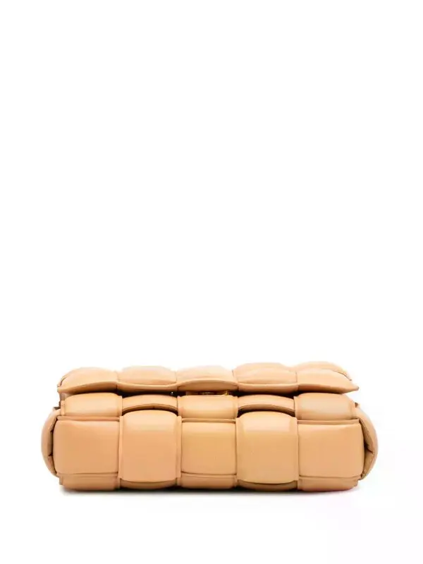 Bottega Veneta Nappa Intrecciato Padded Chain Cassette Satchel - Neutrals
