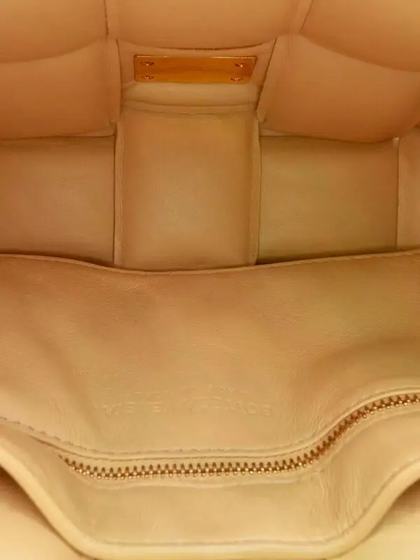 Bottega Veneta Nappa Intrecciato Padded Chain Cassette Satchel - Neutrals