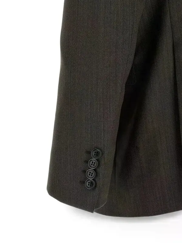 Brioni Lipari Herringbone Wool Suit