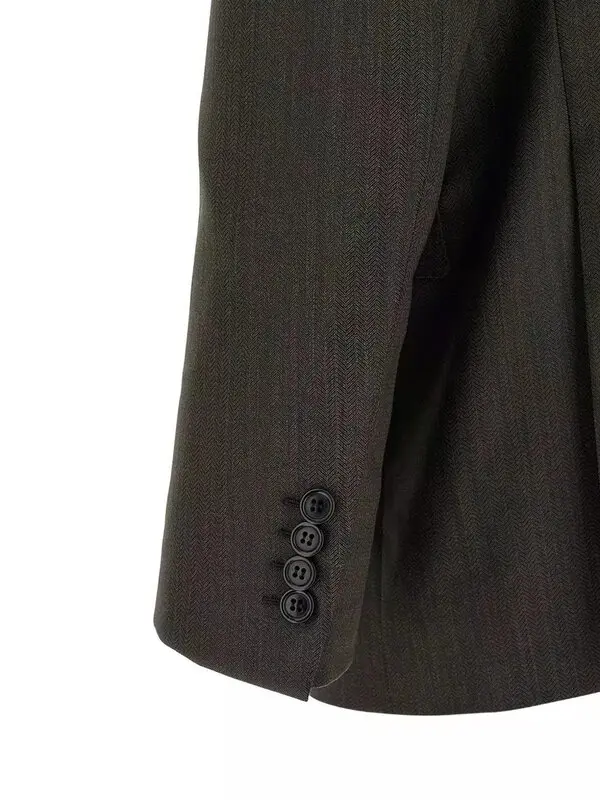 Brioni Lipari Herringbone Wool Suit - Brown