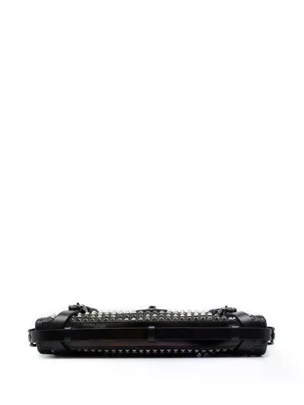 Burberry 2000-2017 Studded Leather Hyde Wristlet Clutch Bag