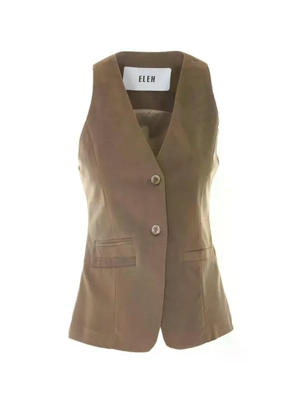 ELE Eleh V-neck Button-up Waistcoat