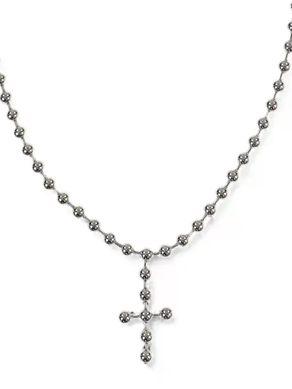 DIESEL® Ball-chain Cross Pendant Necklace