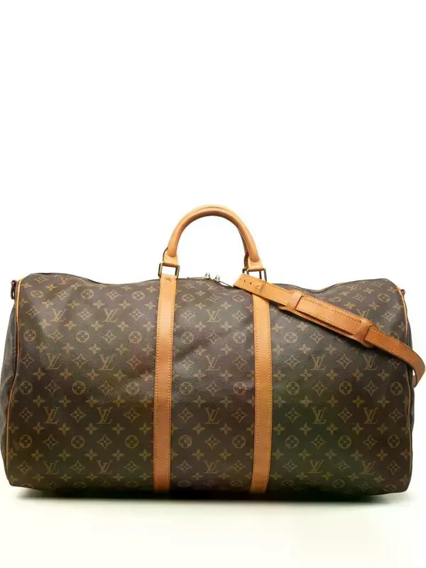 LOUIS VUITTON 1991 Monogram Keepall Bandoulière 60 Travel Bag