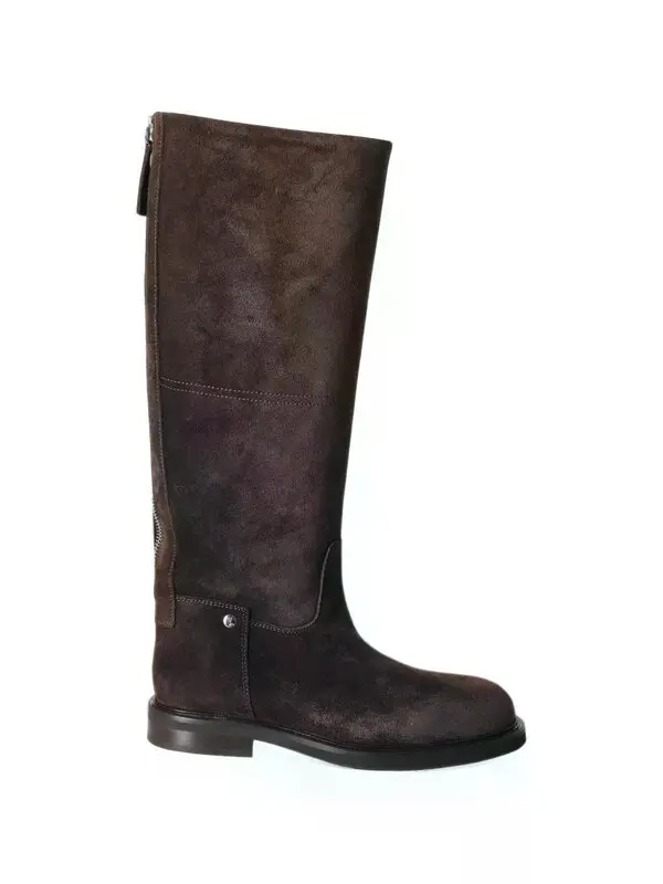 POEVE Rear-zip Knee-high Boots