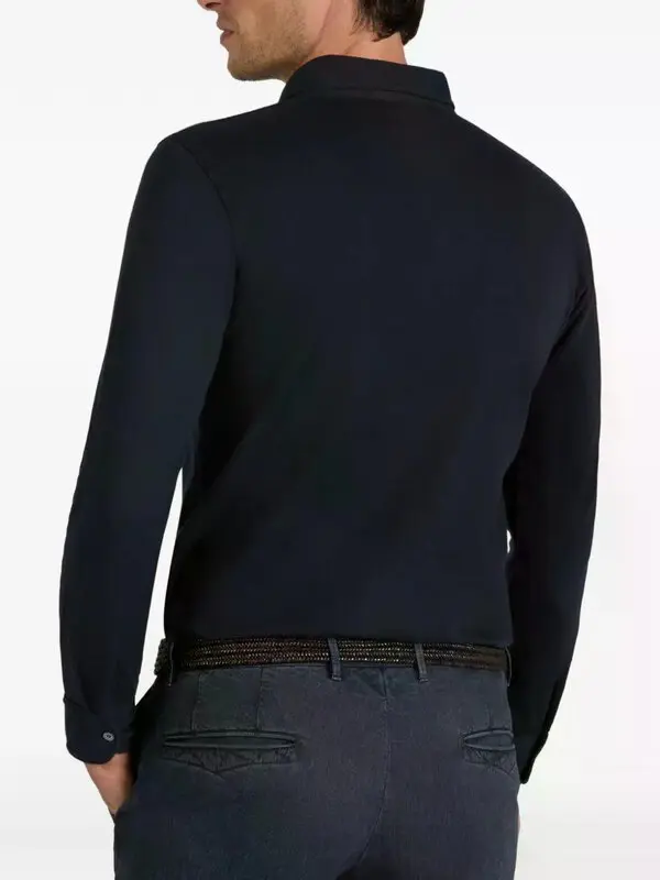 SLOWEAR Zanone Interlock-cotton Polo Shirt