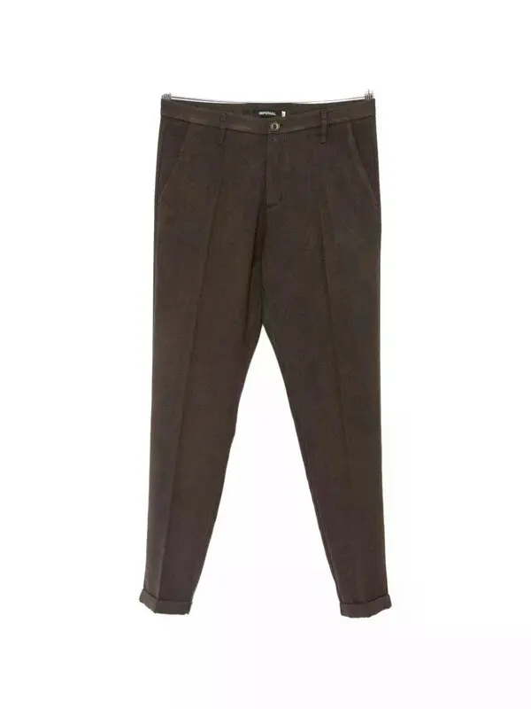 Imperial Herringbone-pattern Tailored Trousers