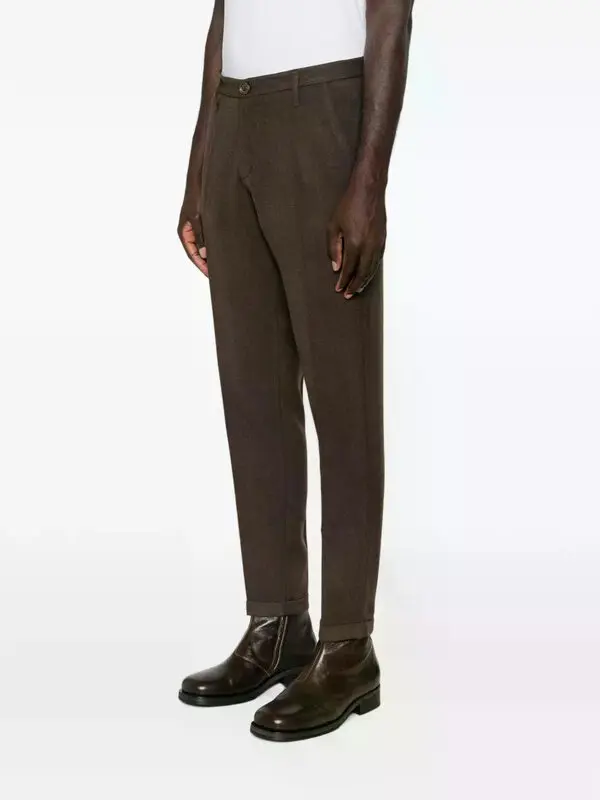 Imperial Herringbone-pattern Tailored Trousers
