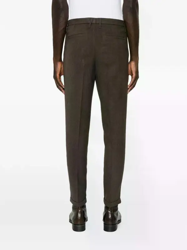 Imperial Herringbone-pattern Tailored Trousers