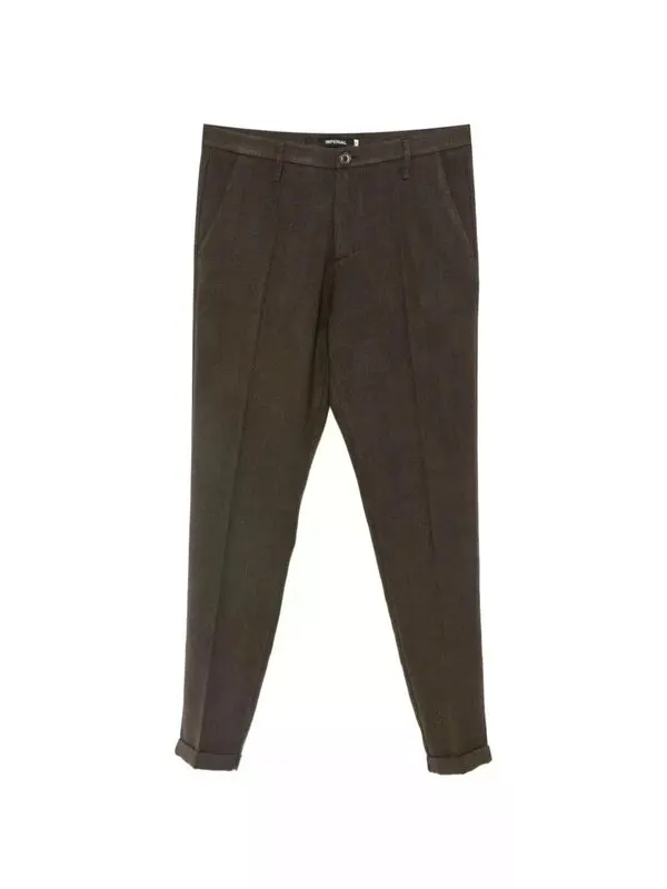 Imperial Herringbone-pattern Tailored Trousers