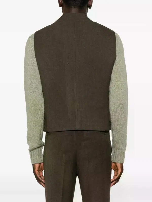 Imperial Herringbone Pattern Waistcoat