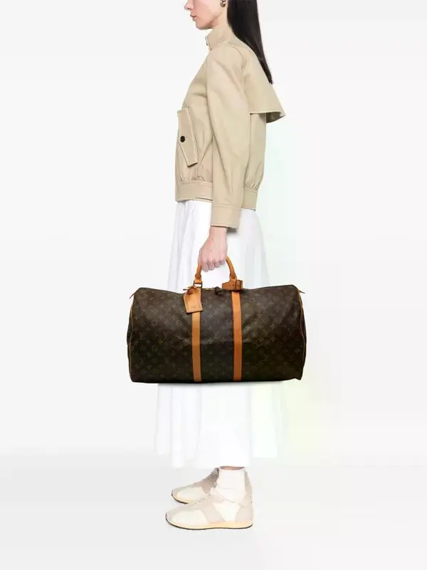 LOUIS VUITTON 1990 Monogram Keepall 55 Travel Bag