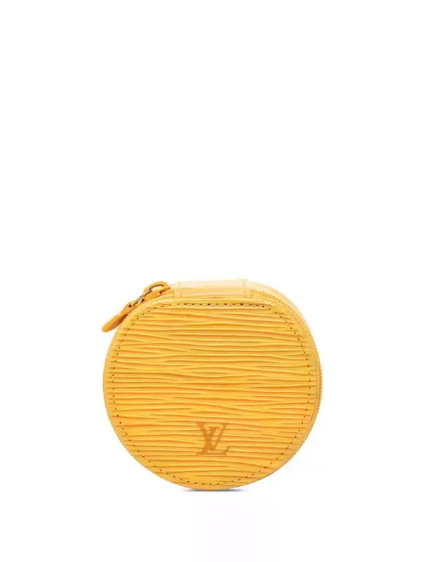 LOUIS VUITTON 1990-2010 Epi Ecrin Bijoux Travel Jewelry Case - Yellow