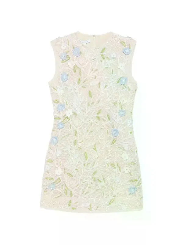 Rachel Gilbert Mistral Sequin-embellished Mini Dress - Neutrals