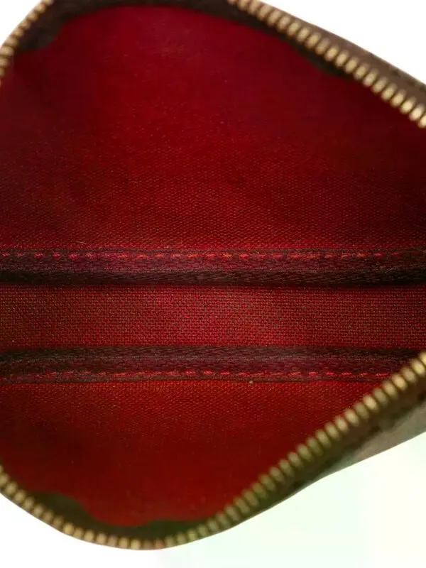 LOUIS VUITTON 2008 Damier Ebene Mini Pochette Accessoires Handbag
