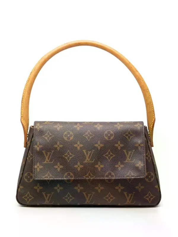 LOUIS VUITTON 2003 Monogram Mini Looping Shoulder Bag - Brown