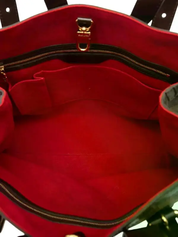 LOUIS VUITTON 2007 Damier Ebene Hampstead Gm Tote Bag
