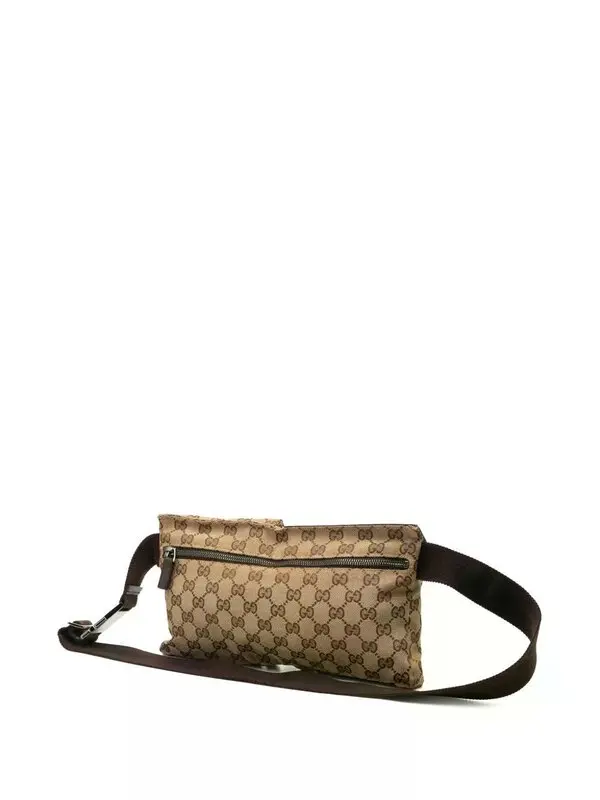 Gucci 2000-2015 Gg Canvas Double Pocket Belt Bag