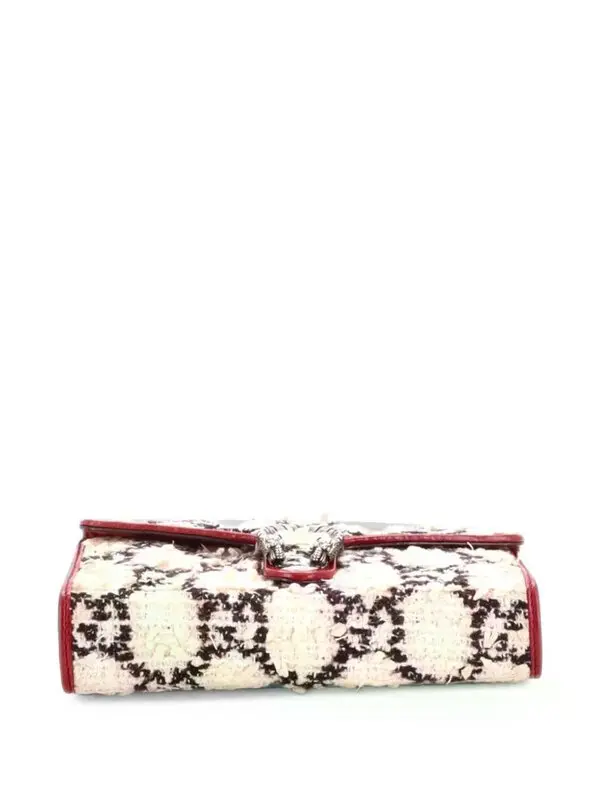 Gucci Dionysus Chain Wallet Gg Tweed Small Shoulder Bag