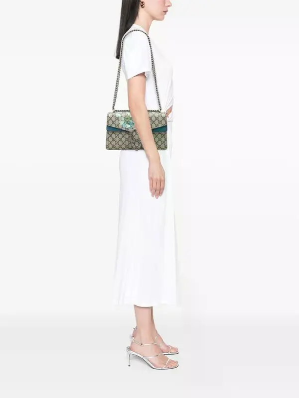 Gucci Gg Supreme Blooms Dionysus Shoulder Bag