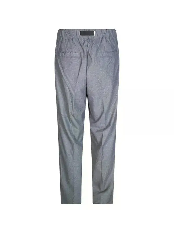 WHITE SAND Belted Pleated Trousers