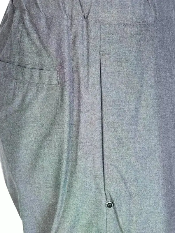 WHITE SAND Belted Pleated Trousers