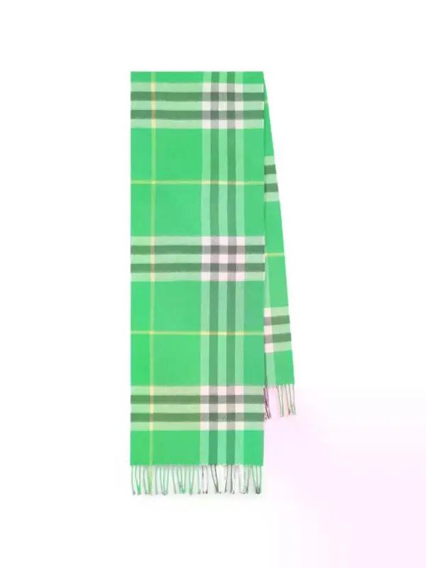 Burberry Check Fringed Scarf