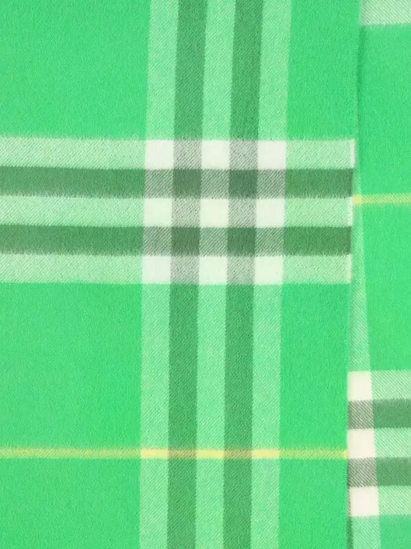 Burberry Check Fringed Scarf