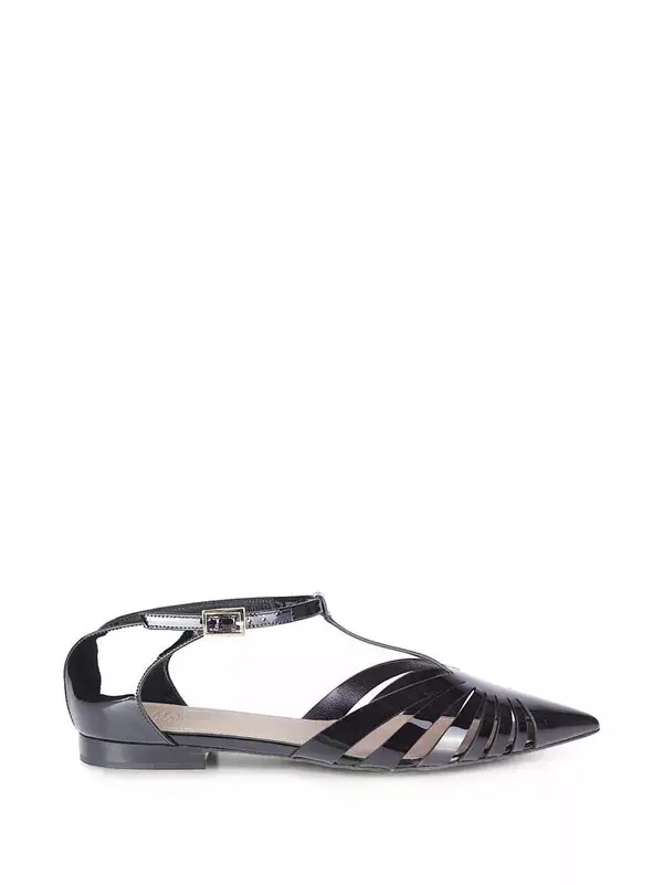 MALONE SOULIERS Jennifer Flat Mules - Black