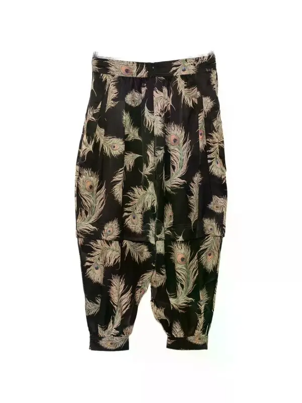 Zimmermann Valiant Feather-print Trousers